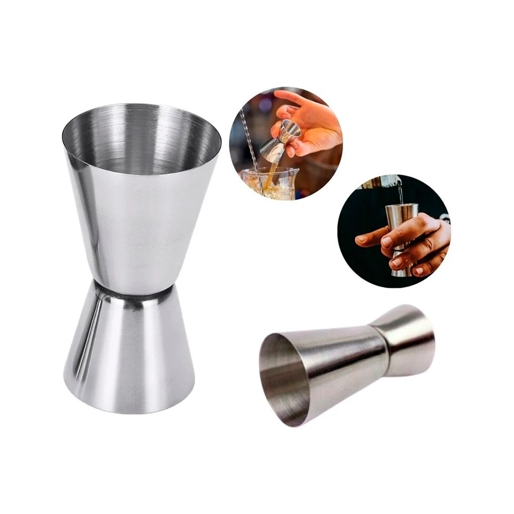 Dosador Medidor De Bebidas Shot Duplo 60/30 ml Para Drinks sucos ...