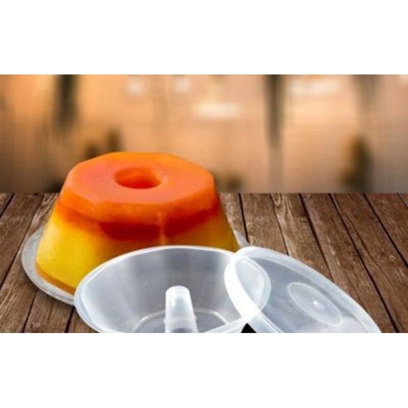 Forma P/ Pudim 1100 Ml C/ Tampa Forneável Pw-53twh - 4 Unds - Escorrega ...