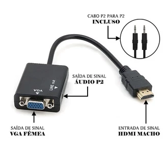 Adaptador VGA para HDMI em Oferta | Shopee Brasil 2024