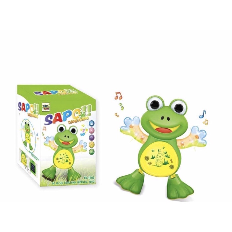 Sapo Dançarino com Luz e som . Sapinho Musical | Shopee Brasil