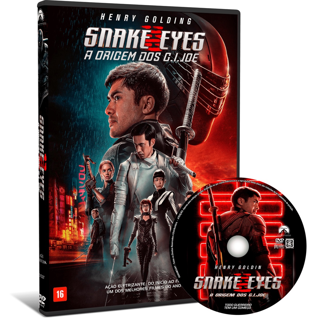DVD Filme Snake Eyes A Origem dos G.I joe (2021) Dual Áudio | Shopee Brasil