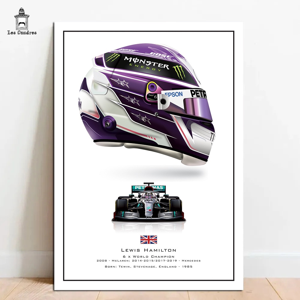 Quadro Decorativo Formula 1 Lewis Hamilton em MDF 28x20cm | Shopee Brasil