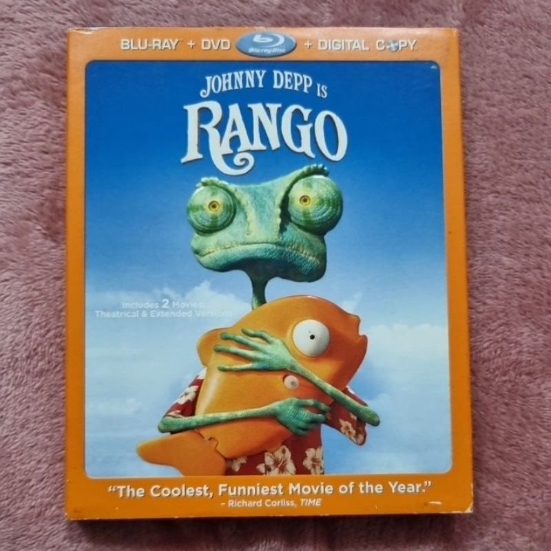 Blu Ray e Dvd Rango com luva | Shopee Brasil
