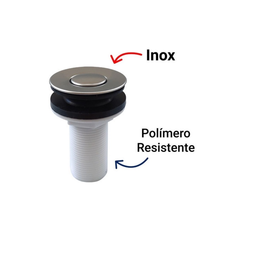 Ralo Válvula Click 7/8 Ppl Inox E Polímero Pia Tampa Pequena | Shopee ...