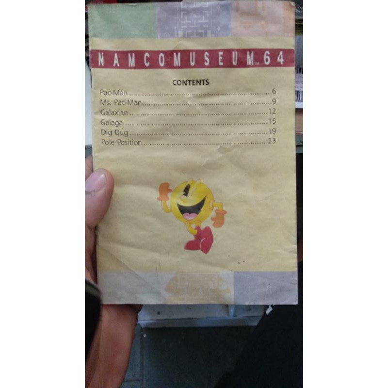 manual Pac-Man namcomuseum 64 mega drive | Shopee Brasil