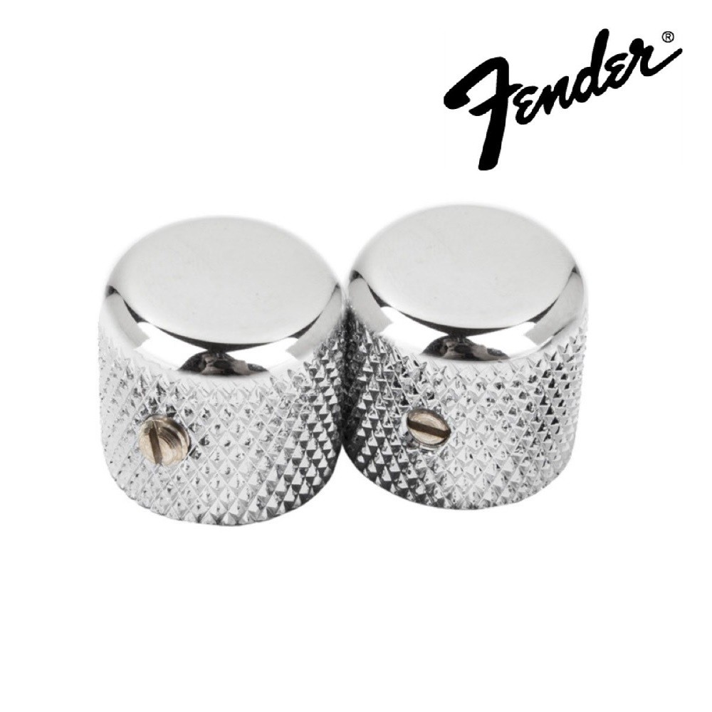 Knob Original Fender Metal Cromado Telecaster / P-Bass Dome (Conjunto com 2 Knobs) | Shopee Brasil