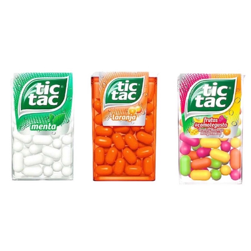 Bala Tic Tac 16g vários sabores UNIDADE | Shopee Brasil
