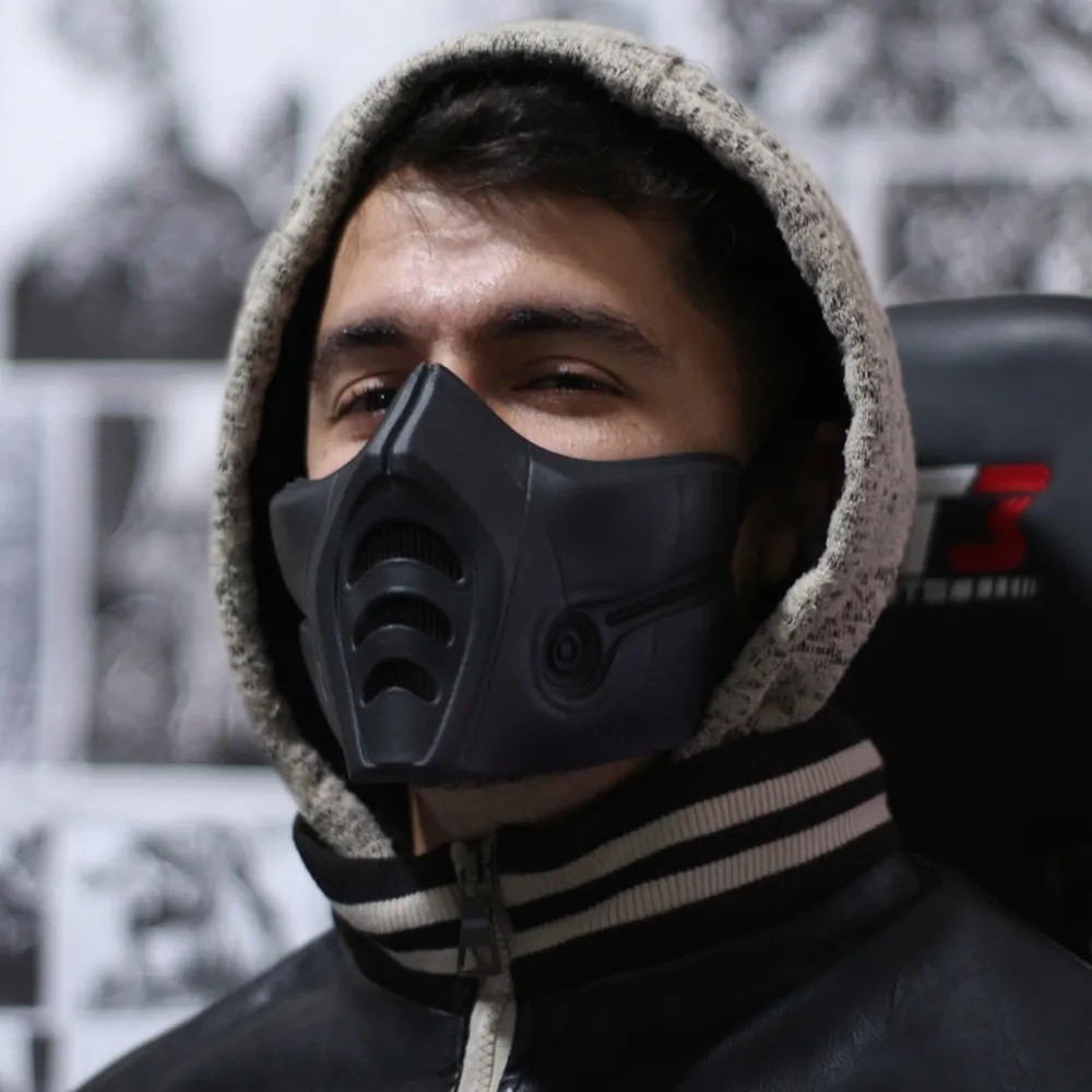 Mascara Sub-zero Mortal Kombat Preta Impressão 3d | Shopee Brasil