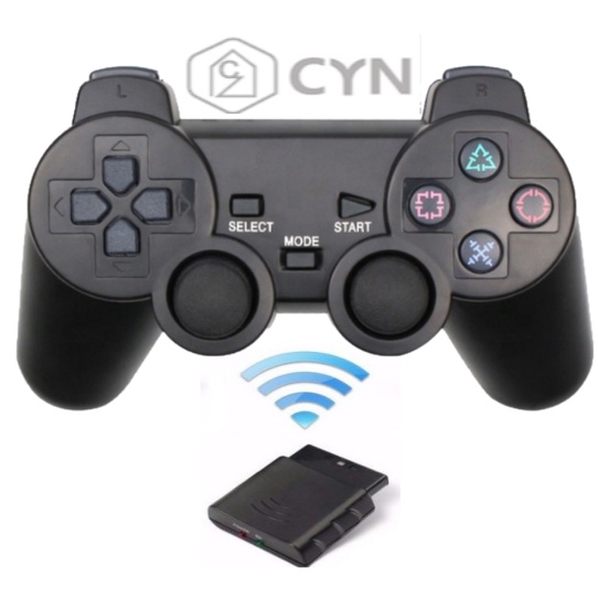 Controle Para Ps2 Sem Fio Wireless Bluetooth 2.4g Vibração Controlador ...