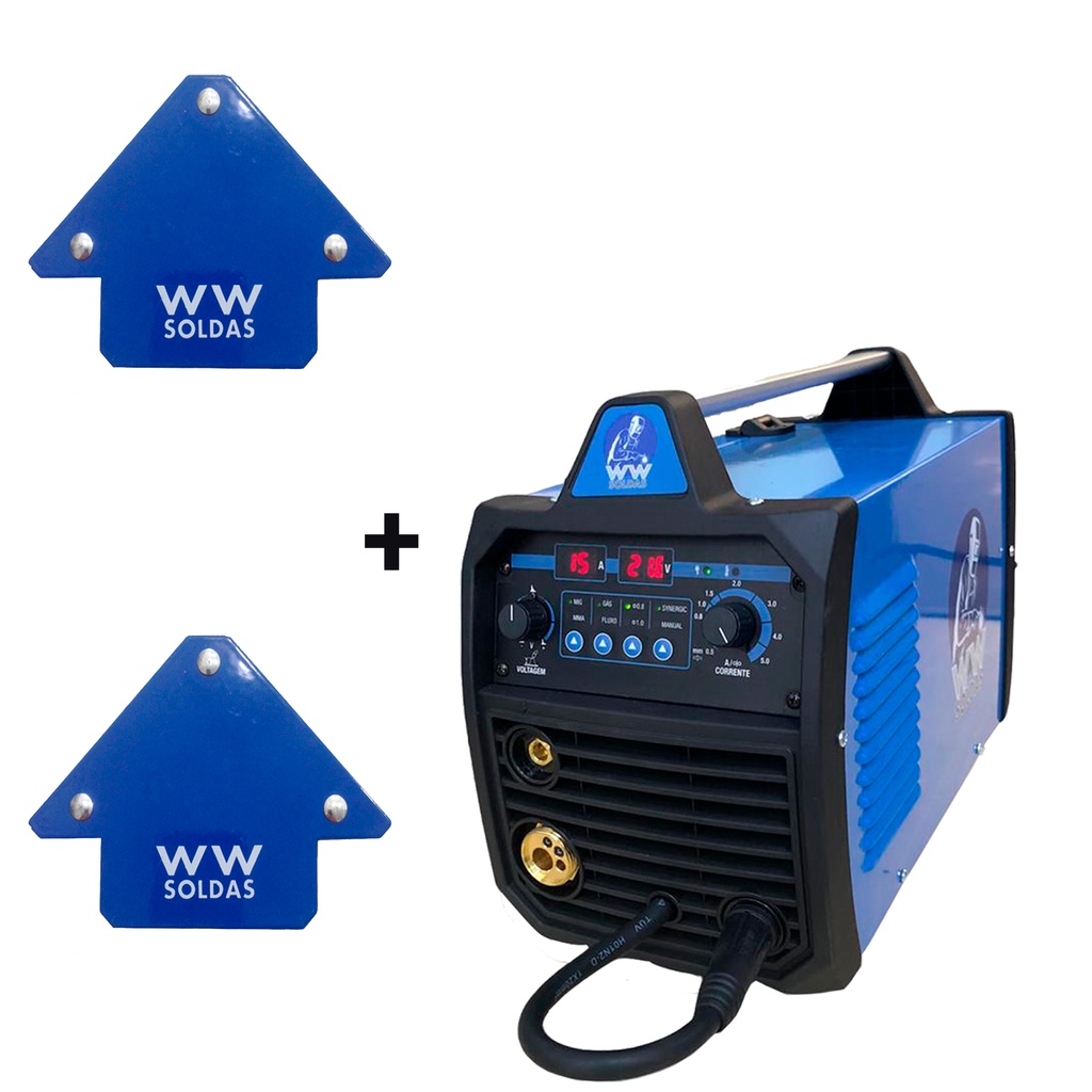 Maquina Multiprocesso De Solda Mig Tig Eletrodo 150 Amperes + 2 ...