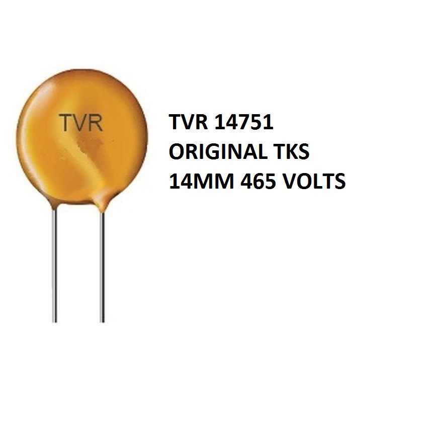 VARISTOR TKS ORIGINAL TVR 14751 = 14MM 465 VOLTS / PACOTE COM 5 PEÇAS R ...