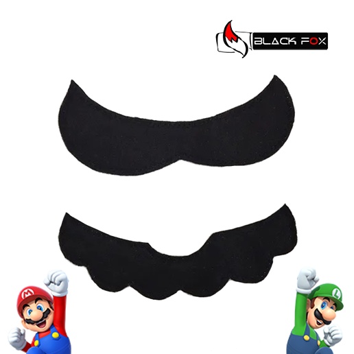Kit Bigode Mario e Luigi Cosplay | Shopee Brasil