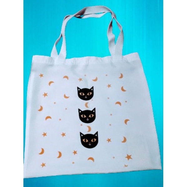 bolsa ecológica ecobag gato místico | Shopee Brasil