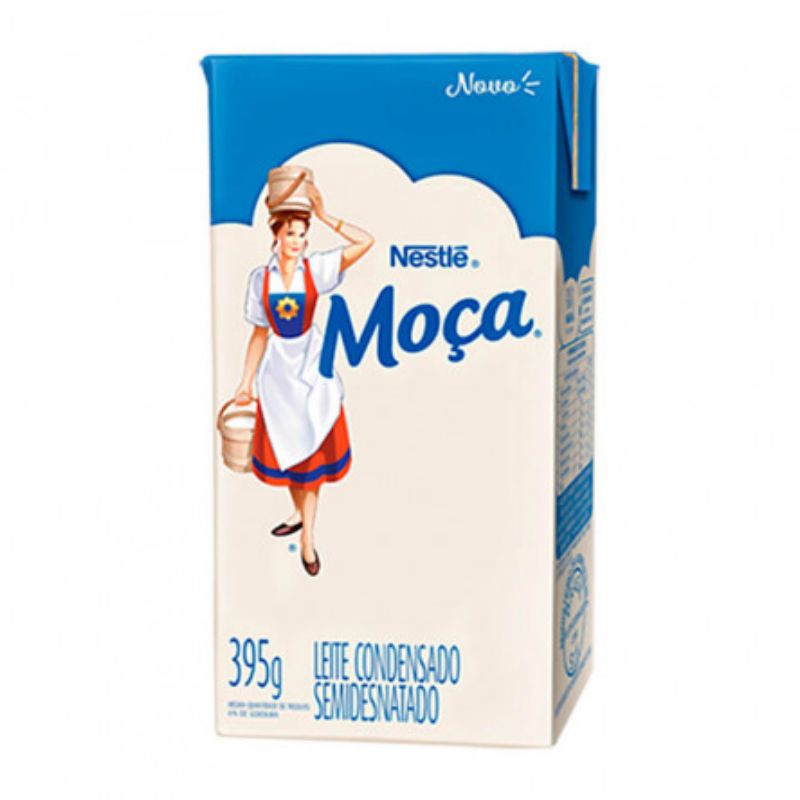 Kit 10 Leite Condensado Moça Semidesnatado Tetra Pak Nestlé 395g ...