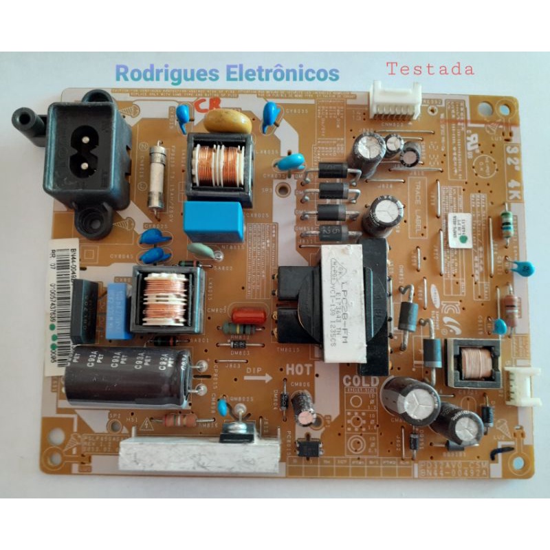 Placa Fonte TV Samsung UN32EH4000 BN44-00492A | Shopee Brasil