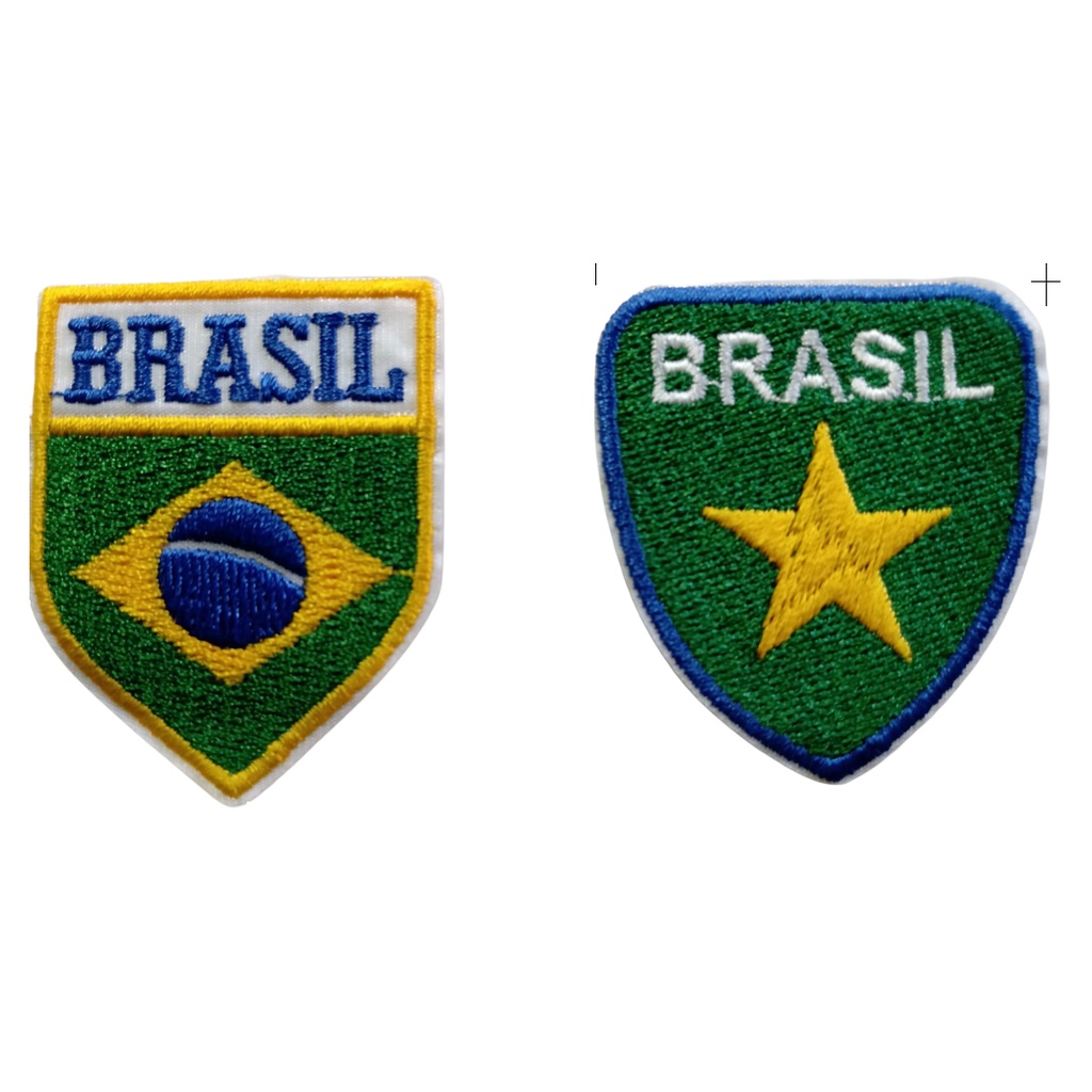 Etiqueta Escudo PATCH TERMOCOLANTE BRASIL - 06 Unidades | Shopee Brasil