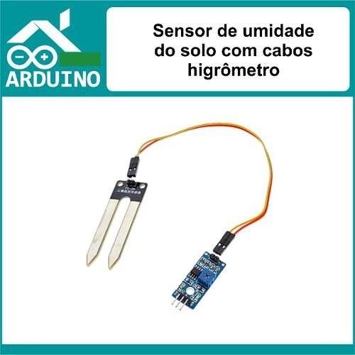 Sensor De Umidade Solo Higrômetro Ideal Arduino Shopee Brasil 