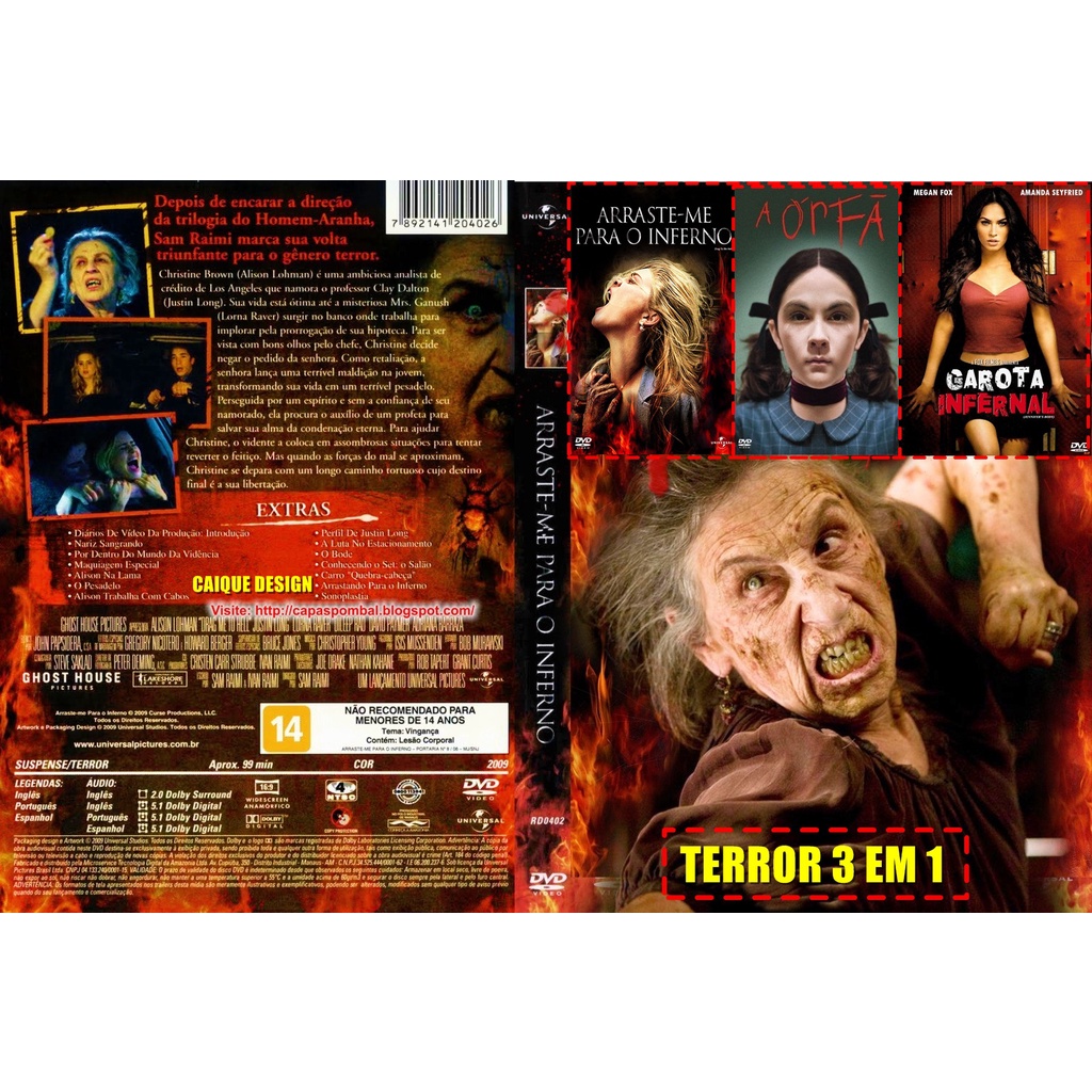 Filme Coleção Terror 3 Em 1 - Arraste-me para o inferno, A Órfã e ...