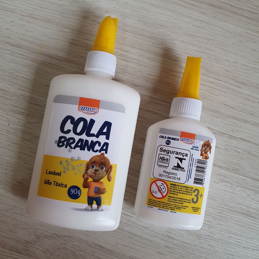 Cola Branca Líquida BRW | 40g ou 90g | Shopee Brasil