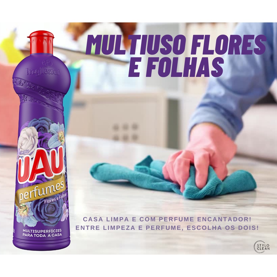 MULTIUSO FLORES E FOLHAS UAU 500ML - KIT COM 02 | Shopee Brasil