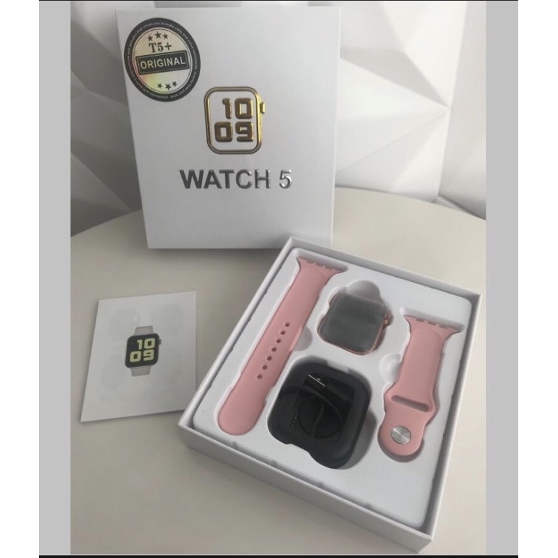 Relógio Smartwatch T5s- Rose Cód.: A068 Marca: T5s | Shopee Brasil