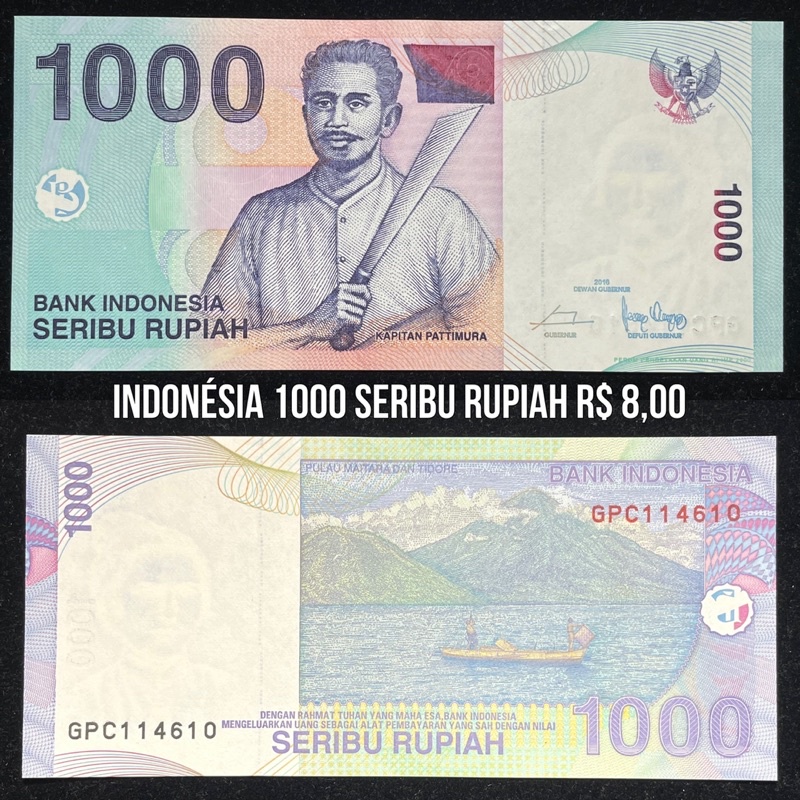 CÉDULA DA INDONÉSIA DE 1000 SERIBU RUPIAH FE | Shopee Brasil