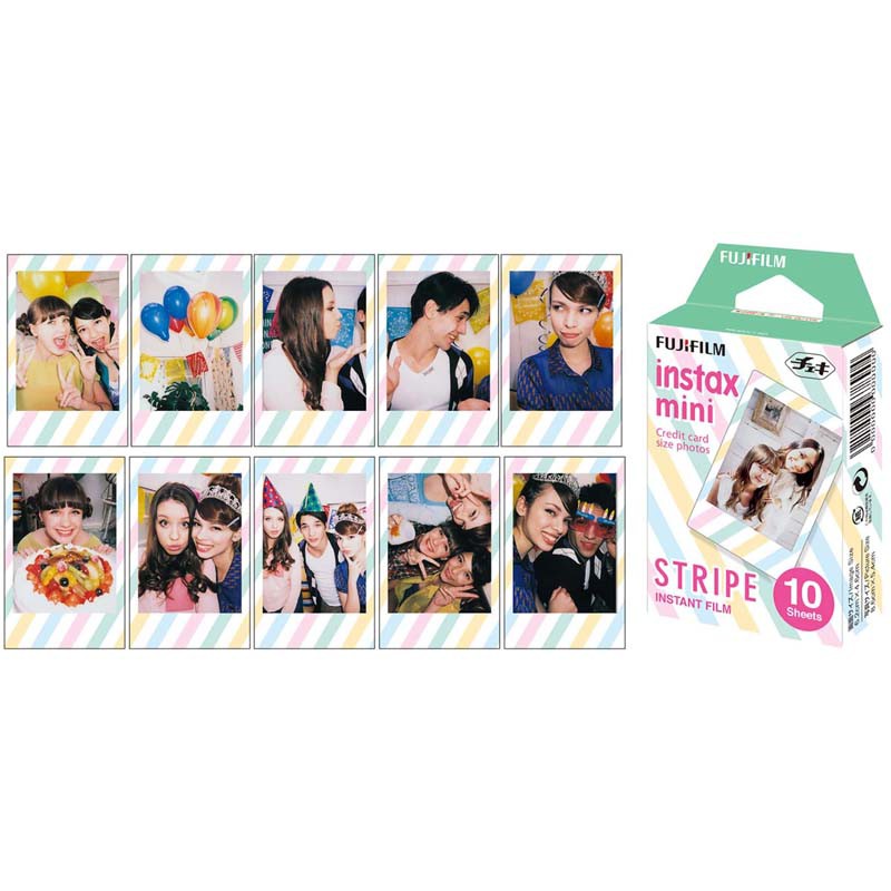 Papel Instax mini Instantâneo Instant FilmStripe Fuji | Shopee Brasil