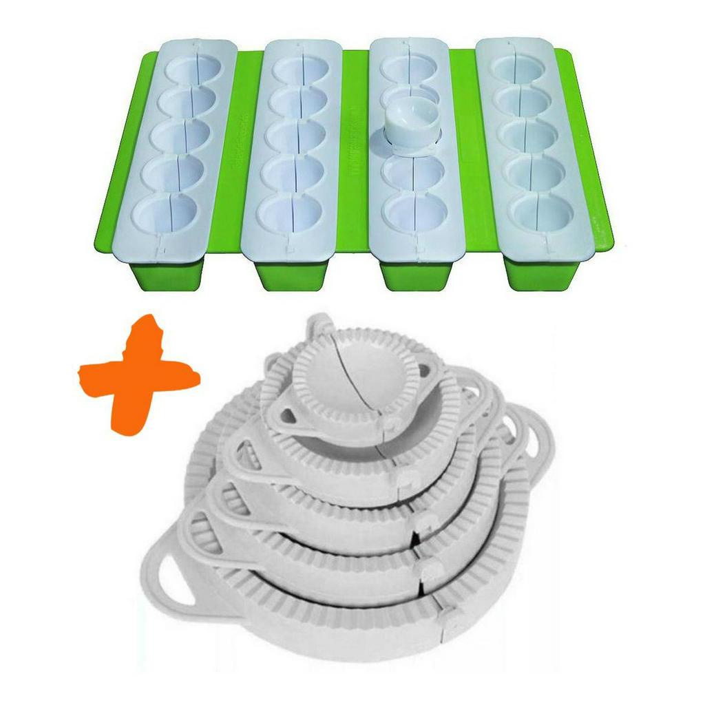 Kit Forma Fábrica 20 Coxinhas Pequena Festa + 5 Modelador Pastel Risole ...