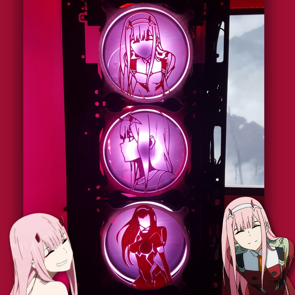 Zero Two - Cover para Fan Cooler 120mm | Shopee Brasil