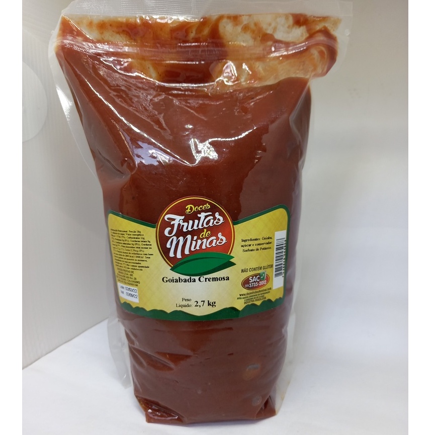 Geleia de Goiaba Bag 2,700 kg | Shopee Brasil