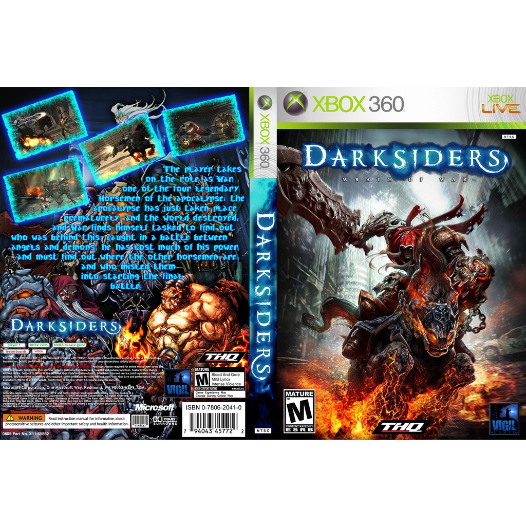 Darksiders I P/ XBOX360 (LTU/LT/JTAG/RGH) | Shopee Brasil