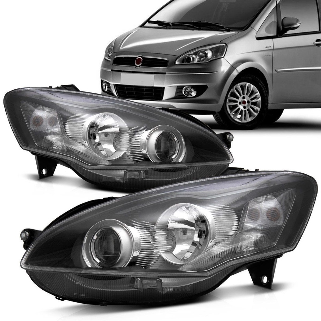 Par Farol Idea 2010 2011 2012 2013 Foco Duplo Máscara Negra | Shopee Brasil