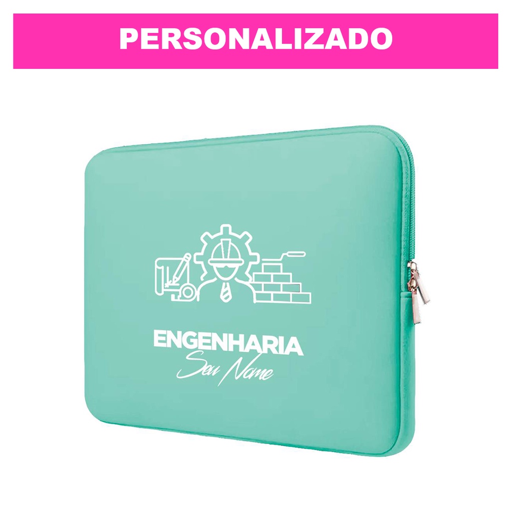 Capa Case Pasta Maleta Notebook Macbook Personalizada Neoprene 15.6/14. ...