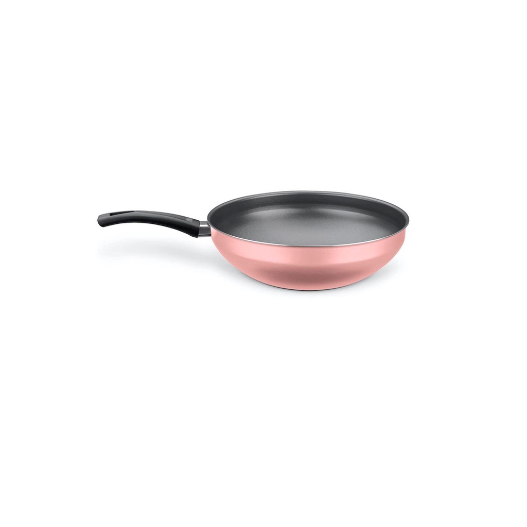 Panela Wok Flora 28cm Rose MTA | Shopee Brasil