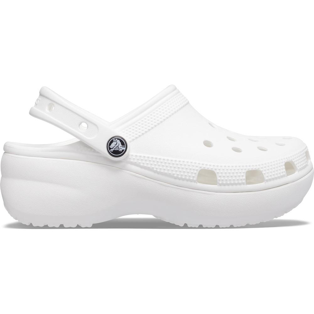 Crocs classic platform clog w white | Shopee Brasil
