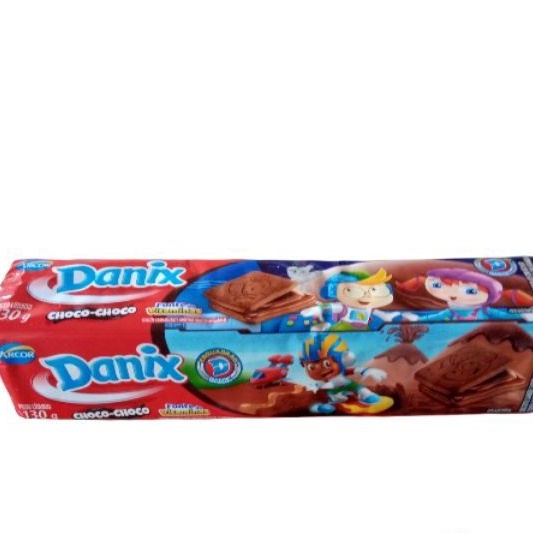Bolacha Recheada danix, Biscoito Recheado Danix Sabor Chocolate com Chocolate. 1 unidade ...