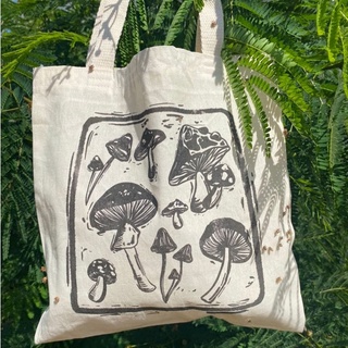 Bolsa Feminina Praia Ecobag Cogumelos Xilogravura | Shopee Brasil