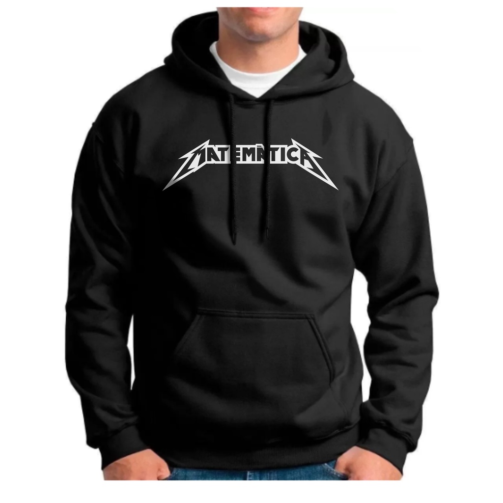 Blusa Moletom Canguru Matemática, Metallica | Shopee Brasil