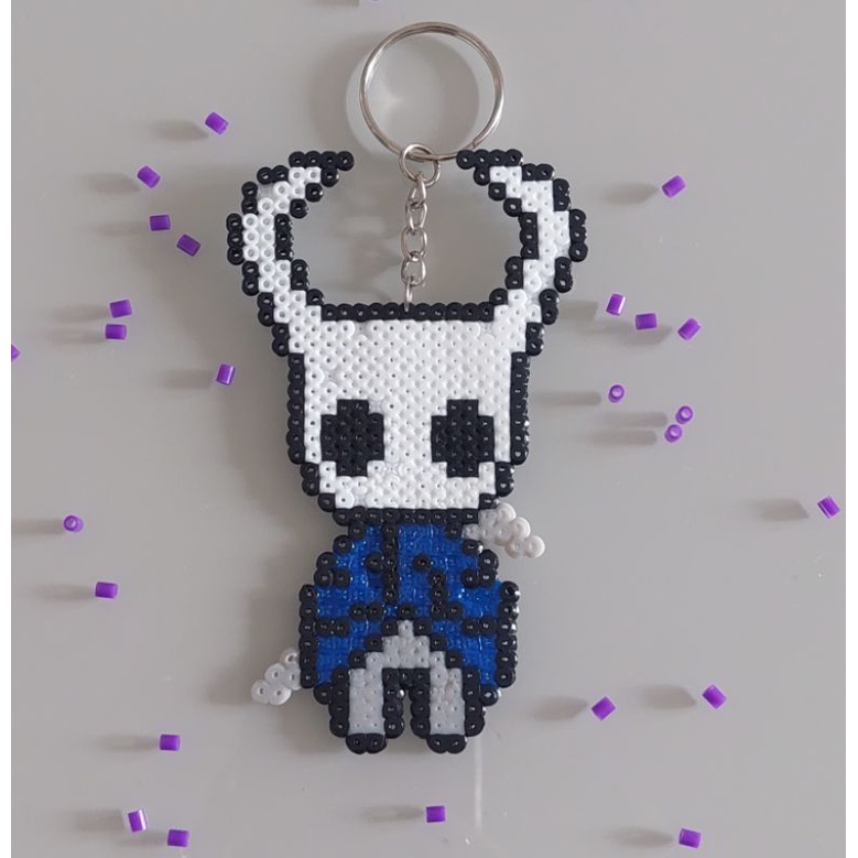 Chaveiro Hollow Knight -Pixel Art/Perler beads | Shopee Brasil