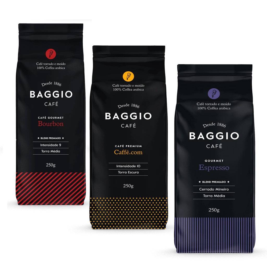 Baggio Moido - Espresso & Aromas - Pacote TM 250g | Shopee Brasil
