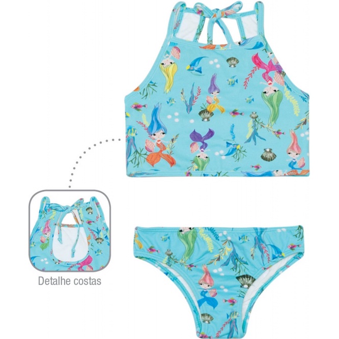 Biquíni Infantil Sereias Dedeka Shopee Brasil