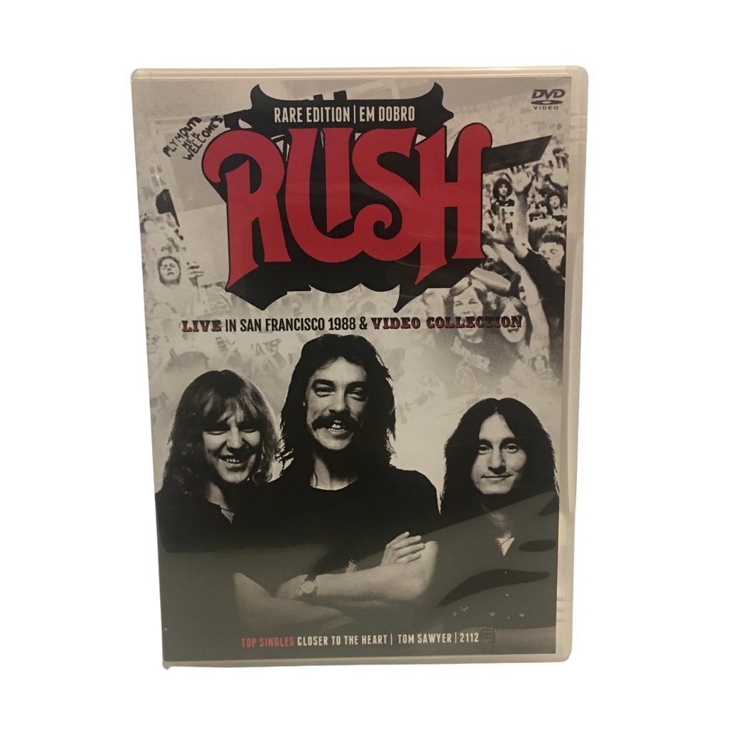 DVD RUSH LIVE IN SAN FRANCISCO 1988 / VIDEO COLLECTION | Shopee Brasil