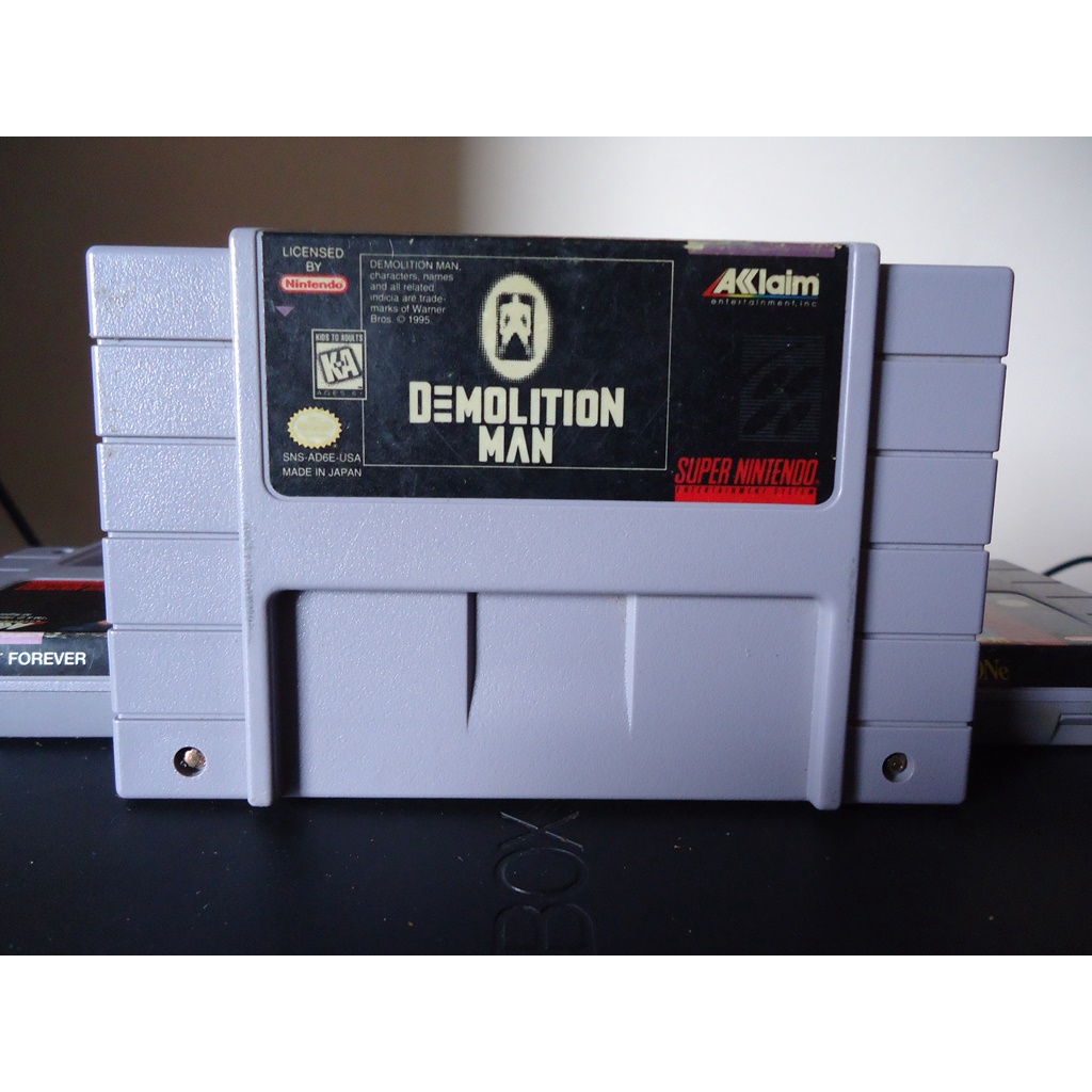 Snes Demolition Man Original 100% Perfeito | Shopee Brasil