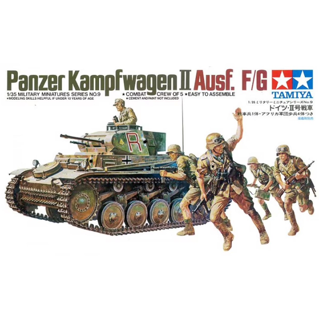 Tamiya #35009 Panzer Kampfwagen Ii Ausf F/g Plastimodelismo 1/35 - NOVO ...