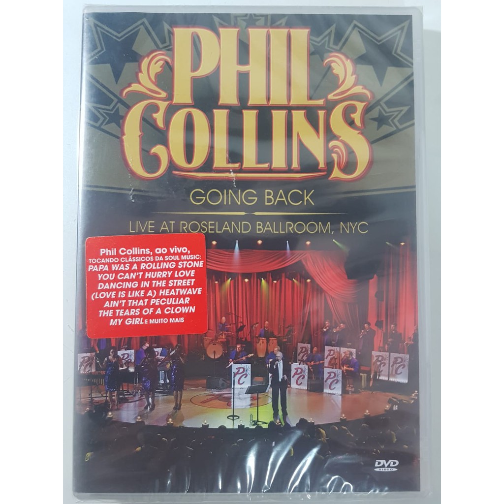 DVD Phil Collins Going Back Live At Roseland Ballroom | Shopee Brasil