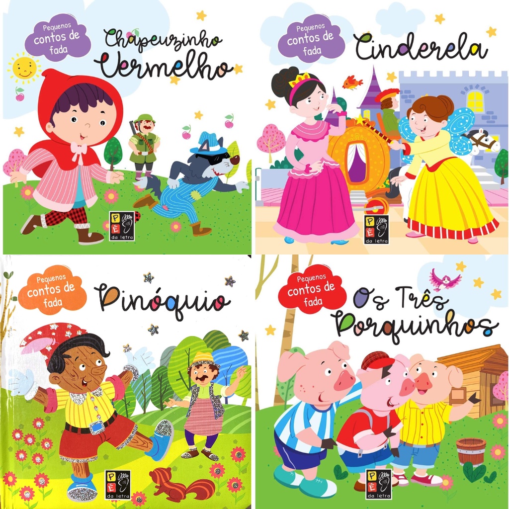 Coleção Pequenos Contos de Fadas com 4 Livros (Capa Dura) | Shopee Brasil