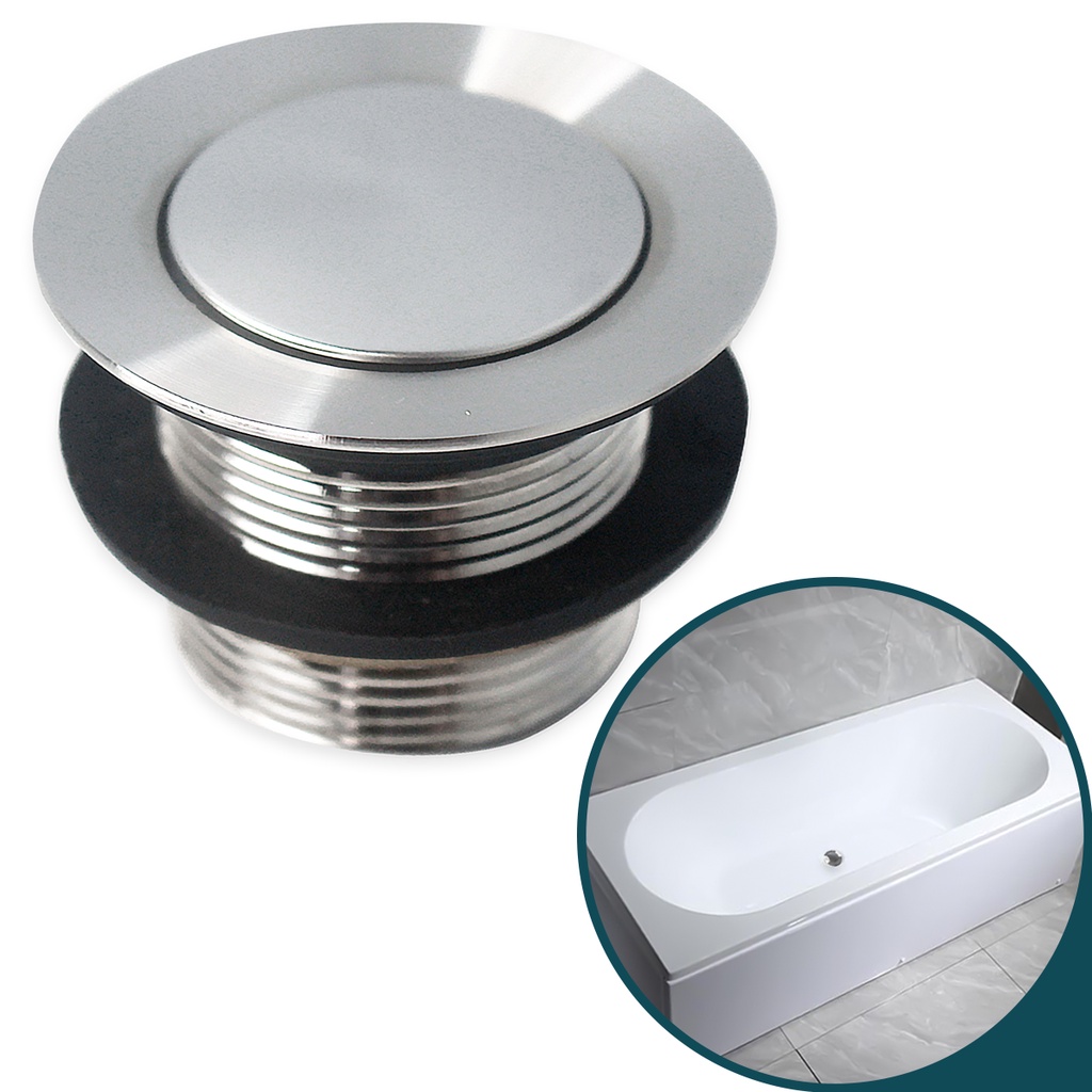 Valvula para Banheira Ralo Click Inox 1 1/2 Jacuzzi Hidromassagem Tampa ...