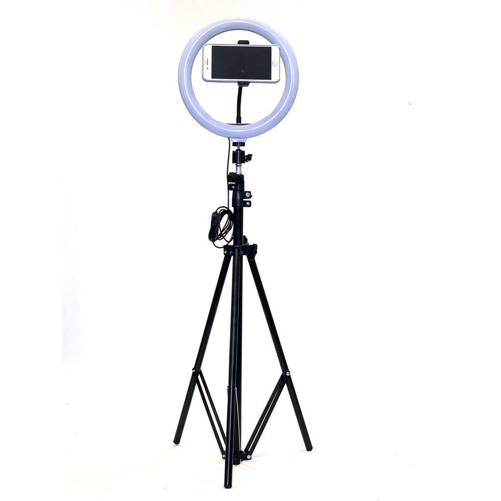RING LIGHT - ANEL DE LUZ - LED GRANDE COM TRIPÉ GRANDE (2,10m) | Shopee Brasil