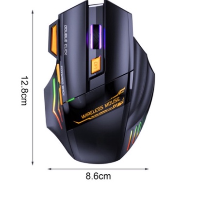 Mouse Gamer Sem Fio Led Recarregável 3200 Dpi 7 Botões GW-X7 | Shopee Brasil