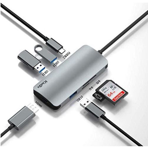 Adaptador Hub Macbook Pro/Air Usb C Tipo C USB3.0 Hdmi 4k Kingo T1015 ...